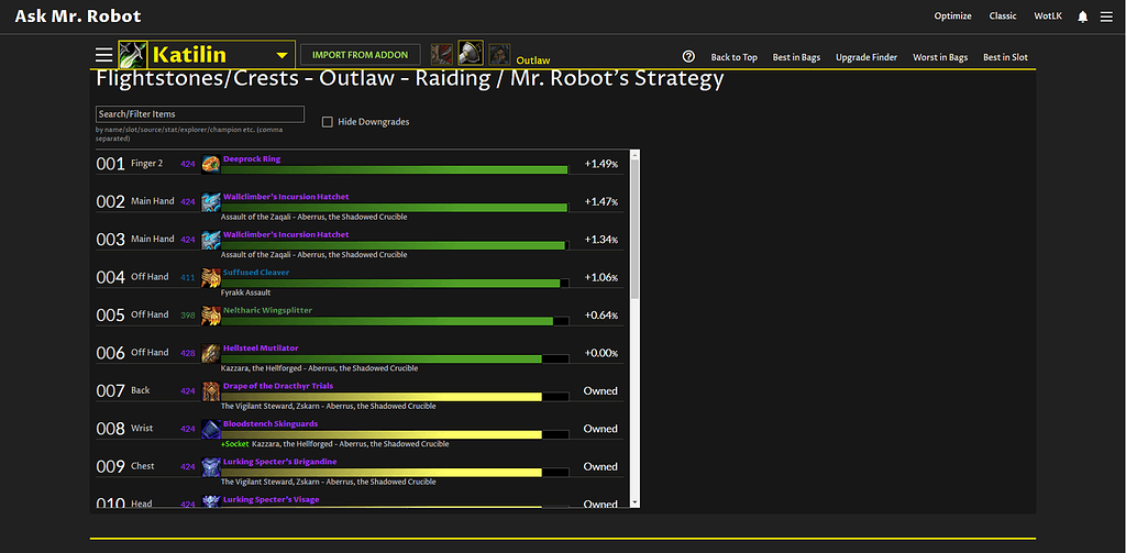 Flightstone upgrade suggesting strange choices - Ask for help - Ask Mr ...